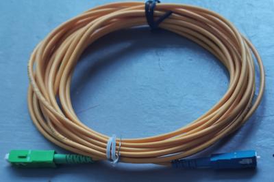 China SM SX SC /APC-SC/UPC 3MM 5M Fiber Optic Patch Cable Excellent Repeatability for sale