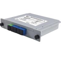 China FTTH China SM 0.9MM 1x4 SC UPC PLC Fiber Splitter High Return Loss for sale