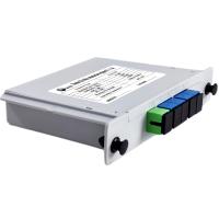 China FTTH China SM 0.9MM 1x4 SC UPC PLC Fiber Splitter High Return Loss for sale