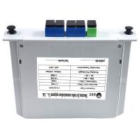 China FTTH China SM 0.9MM 1x4 SC UPC PLC Fiber Splitter High Return Loss for sale