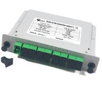 China PLC Fiber Splitter 1x8 SC APC 1260-1650nm 0.9mm 2.0mm Low Insertion Loss for sale