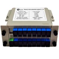 China Inserting Splitter 1x16 SC UPC PLC Fiber Splitter High Durability for sale