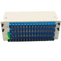 China SC UPC 1x64 Inserting PLC Fiber Splitter High Reliability 55/50 for sale