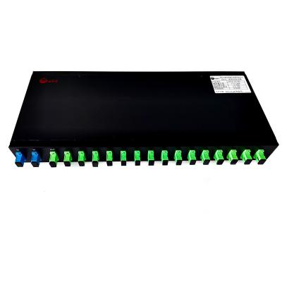 China 1260-1650nm 0.9mm/2.0mm /3.0mm  2x16 SC APC PLC Fiber Splitters for sale