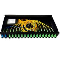 China 1260-1650nm 0.9mm/2.0mm /3.0mm  2x16 SC APC PLC Fiber Splitters for sale