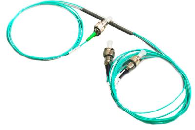 China OM3 850nm /1300nm 1X2 FC- FC APC-UPC Mini Fiber Splitter 0.9mm 1M for sale