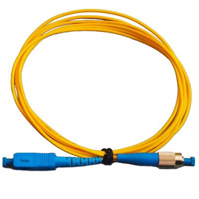 China SM UPC Fiber Optic Patch Cord SC To FC With Connector Local Area Network for sale