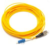 China Single Mode LC UP- FC UPC Fiber Patch Cord 10m 20m length Cunstomized for sale