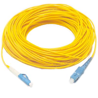 China SM LC UPC - SC UPC 2mm 25m Fiber Optic Patch Cable -40~80 LAN for sale