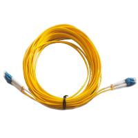 China Fiber Patch Cord Jump Cable LC UPC To LC UPC SM 9/125 DX 2mm 10m for sale