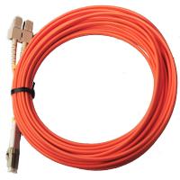 China MM DX SC UPC to LC UPC Optical Fiber Patch Cord 3.0mm 10m62.5/125 for sale