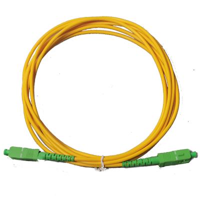 China ANSI SC APC 3.0mm 3m  Fiber Optic Patch Cable SM SX ISO 9001 FODT for sale