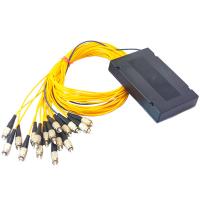 China FC UPC 1X16 Fiber Optic PLC Splitter Low Polarization Dependent Loss for sale