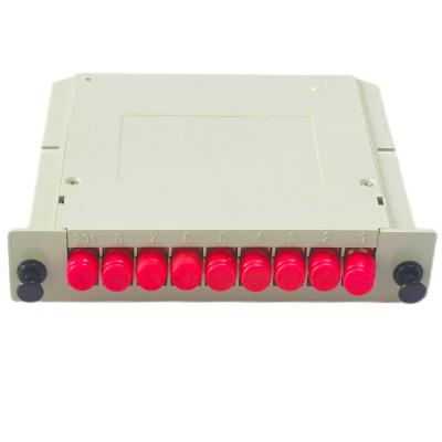 China SM FTTH PLC Fiber Splitter 0.9MM 2.0mm 1x8 FC PC High Return Loss for sale