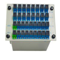 China 1650nm ABS Steel Tube PLC Fiber Splitter 2x32 SC UPC High Durability for sale