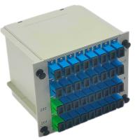 China 1650nm ABS Steel Tube PLC Fiber Splitter 2x32 SC UPC High Durability for sale