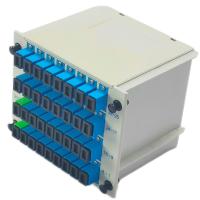 China 1650nm ABS Steel Tube PLC Fiber Splitter 2x32 SC UPC High Durability for sale