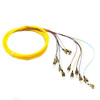 China FC UPC OFNR Fiber Optic Pigtail SM 12C Colored Single Mode LSZH for sale