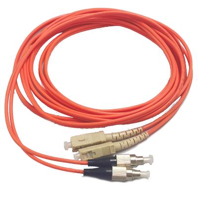 China FC To SC UPC Optical Fiber Patch Cord 3.0mm 10m MM For CATV for sale