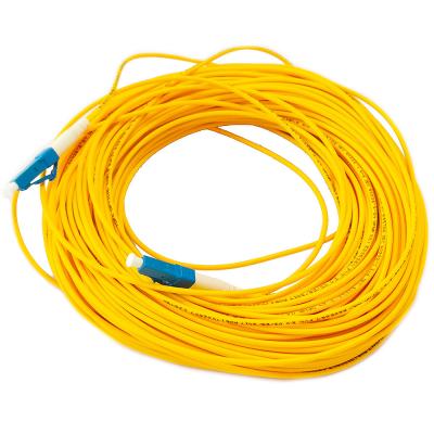 China LC UPC SM 9/125 0.9mm 2.0mm 3.0mm Fiber Optic Patch Cord -40℃~+85℃ for sale