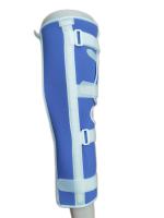 China Single Panel Knee Immobilizer Breathable Foam With Terry Liner And Aluminum Stay for sale