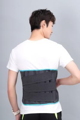 China Double Pull Strap Elastic Back Brace Breathable Back Support Belt For Pain Relief for sale