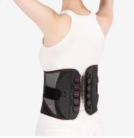China Breathable Mesh Pulley Back Brace Lightweight Lumbar Adjustable Compression Support for sale