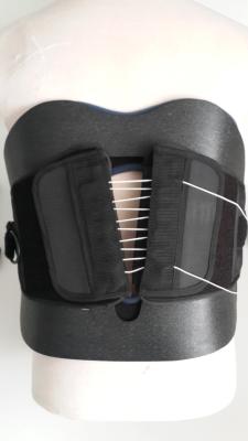 China Breathable Chairback Lumbar Back Brace with Dual Pull Pulley system for sale