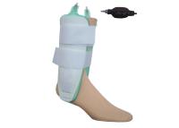 China Air Foam Stirrup Medical Ankle Brace Support With Pump Plastic Shell Material for sale