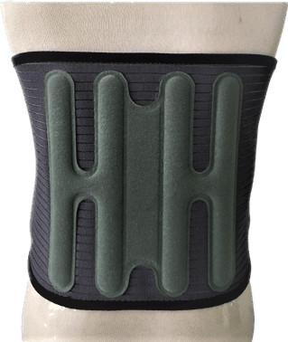 China Breathable Elastic Back Spine Brace With Removable Heating Cooling Gel Pack for sale