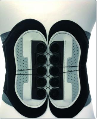 China S Size Lumbar Back Brace With Dual Pulley System Spine Compression Adjustable for sale