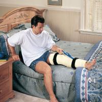 China Cast Handle Leg Lifter Medical Knee Brace For Casts With Adjustable Strap for sale