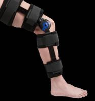 China Black Lightweight Post Op Hinged Knee Brace For Osteoarthritis , Arthritis for sale