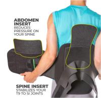 China XXXL Double Strap LSO Back Brace With Therapy Gel Pack for sale