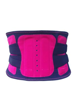 China Adjustable Elastic Lumbar Back Brace With Metal Stay for sale