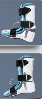 China Articulated Medical Ankle Brace Orthopedic Rigid AFO Splint With Hinge for sale