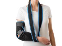 China Nylon Fabric Orthopedic Elbow Brace Fixation Orthosis With Aluminum Support for sale