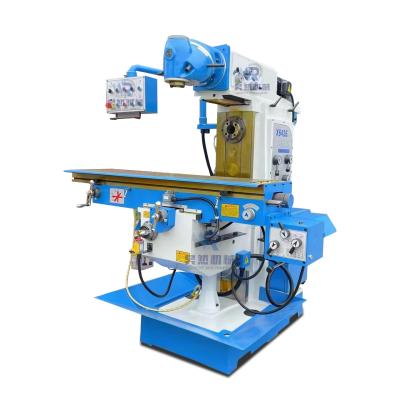 China Vertical Horizontal turret Universal Milling Machine With Rotation Table 590mm/min for sale