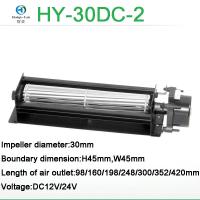 China Silent High-Volume Aluminum Alloy DC Cross-Flow Fan HY-30 Series DC12V/24V OEM/ODM Available 1 Year Warranty for sale