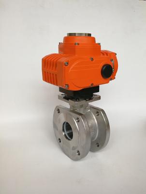China Atex Exdiict4 IP67 ISO5211 Explosion Proof Electric Actuator For Ball Valve for sale