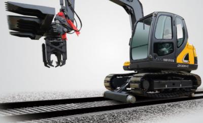 China Railway Sleeper Changer with 360 Degree Rotation Dual Oil Cylinder Design and Wear-Resistant Manganese Steel for Excavators for sale