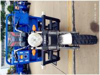 China Heavy Load  BLUE 250CC Cargo Tricycle With DOUBLE Hydraulic Dump for sale
