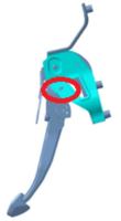 China Geely Geometry A plastic black brake pedal for vehicle braking for sale