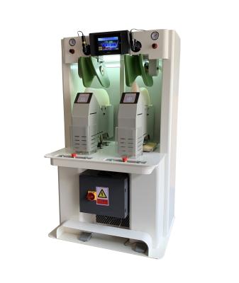 China Newly Developed Perfectly Shaped Warped and Ironed Steam Heating Vamp/Uppers/Riding Boots Shaping Machine 970*890*1750mm for sale