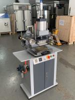 China Semi-automatic Blue/gray Pneumatic Embossing And Ironing Machine Hot Stamping Machine For Leather With Fast Stamping Speed for sale
