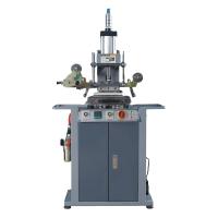China Pneumatic Leather PU Paper Logo Hot Press Machine Tipper Stamper Foil Heat Embossing Stamping Machine 750*350*1350mm Made for sale