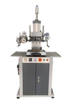 China Pneumatic Leather PU Paper Logo Hot Press Machine Tipper Stamper Foil Heat Embossing Stamping Machine 750*350*1350mm Made for sale