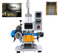 China 70mm Working Height Shoe Marking Automatic Hot Foil Stamping Equipment for Leather Logo Embossing on Footwear for sale