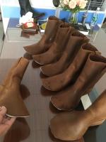 China YT-238A YUTAI Long Boots Vamp Shoe Crimping Bend Moulding Machine With Big Knife Other Shoemaking Machines 750*1000*1700 MM for sale