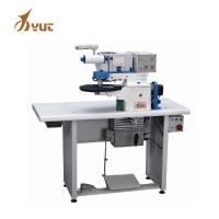 China 220V Voltage YT-701A-B Automatic Hot Melt Gluing Leather Edge Folding Machine with Machine Dimension of 1200*550*1280 MM for sale